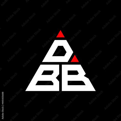 Dbb Triangle Letter Logo Design With Triangle Shape Dbb Triangle Logo Design Monogram Dbb