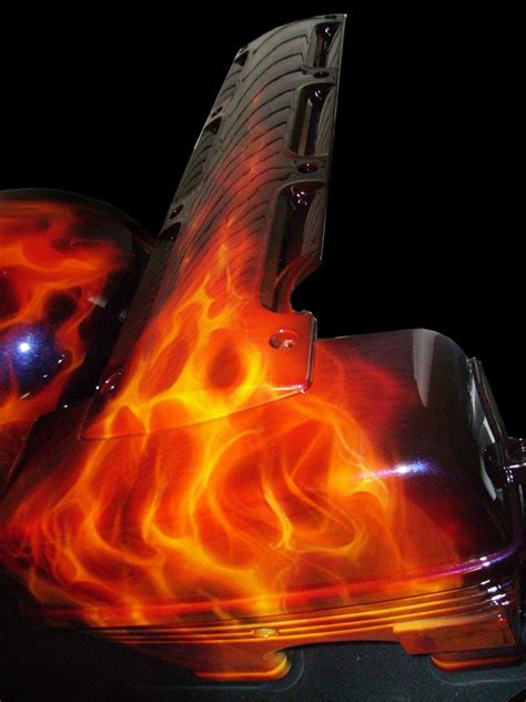 True Fire On Toyota Supra Valve Cover — Dallas Airbrushdallas Airbrush