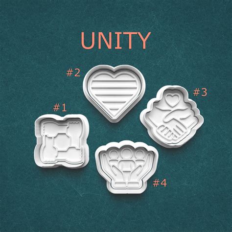 Unity Cookie Cutter Set Togetherness Fondant Stamp Community Baking Tool Equality Pottery