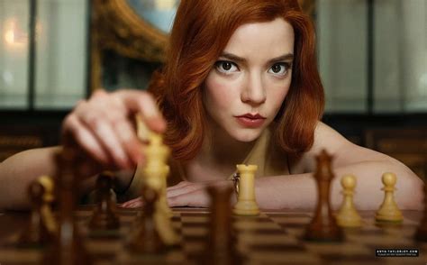 Anya Taylor Joy Women Actress Redhead Chess The Queens Gambit Tv