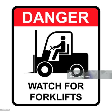Ikon Transportasi Forklift Simbol Mesin Kendaraan Industri Ilustrasi