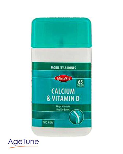 Minavit Calcium Vitamin D Tablet 65 Tablets Age Tune