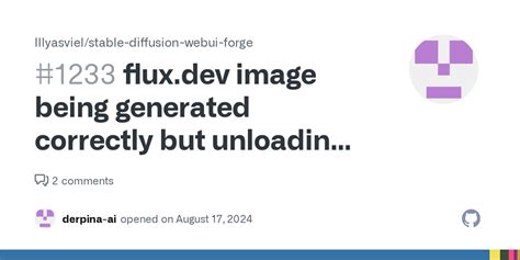 Flux Dev Image Being Generated Correctly But Unloading Model After Generation Crashes Forge