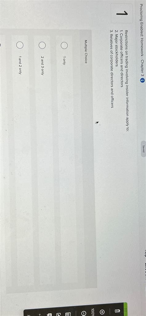 Solved Proctoring Enabled Homework Chapter 3 I Saved4 Chegg