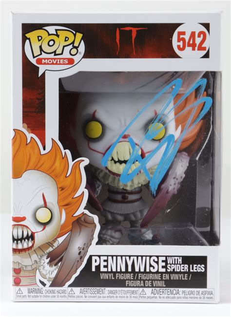 Bill Skarsgard Signed It Pennywise 542 Funko Pop Figure Jsa