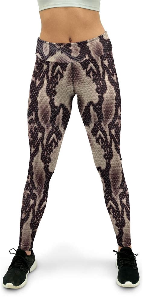 Anaconda Snake Skin Yoga Pants Yoga Pants Blue Yoga Pants