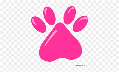 Pink Paw Print Clip Art Image Free Pink Paw Print Clip Art Image Free