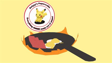 Calcifer Simple Version Free Papercraft 3d Model By Antyyy [ce210eb