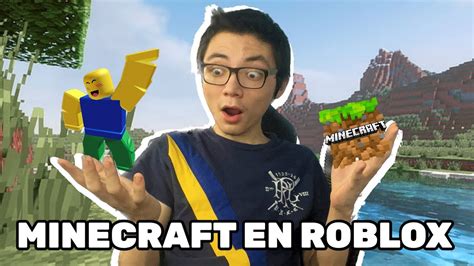 Minecraft En Roblox Xd Youtube