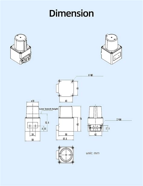 2d Tof Pavo Lidar Waterproof Laser Radar Sensor Screen Scanner Interactive Wall Floor