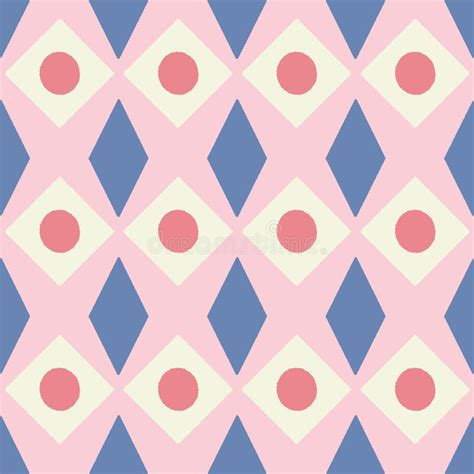 Abstract Geometric Diamond And Triangle Vector Pattern Stock Vector