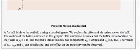 solved interactive exercises 4 06 projectile motion