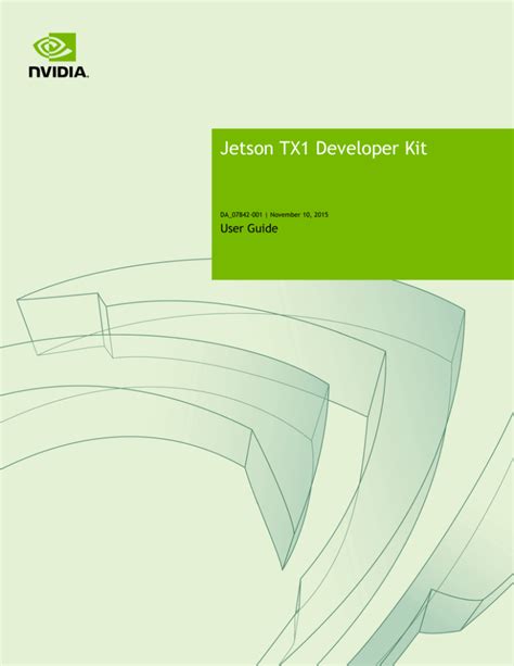 Jetson Tx1 Developer Kit User Guide