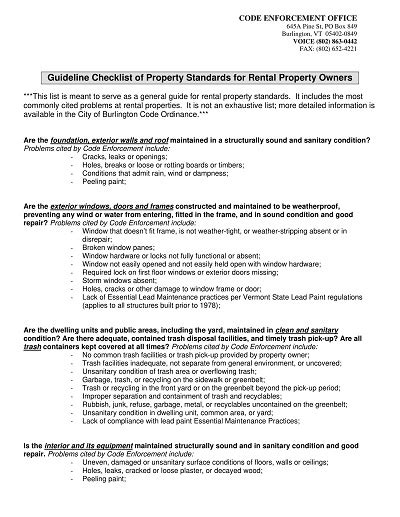 35 Free Simple Rental Property Checklist Templates Pdf Template