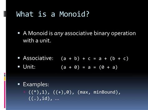 Ppt Introduction To Monoids Powerpoint Presentation Free Download Id2185236