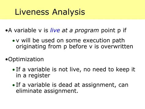 Ppt Data Flow Analysis 1 15 411 Compiler Design Powerpoint