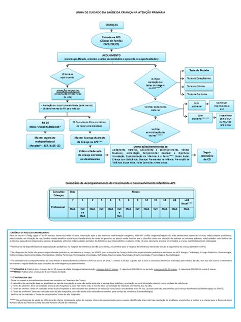 11fluxogramas Do Protocolo De Atenção Primária À Saúde Da Criança