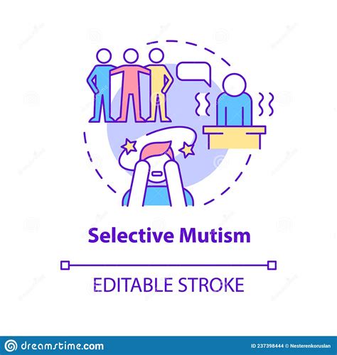 Selective Mutism And Life Pictured As A Word Selective Mutism And A