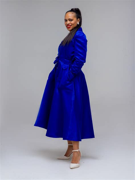 Blue Princess Coat Dress Fr1142