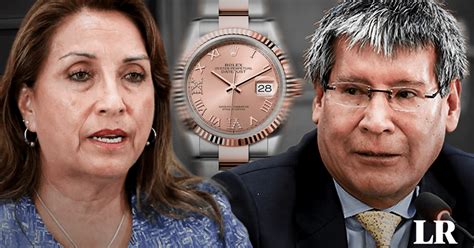 Dina Boluarte Busca Decir Ahora Que Wilfredo Oscorima Le Prestó El Rolex Y No Le Regaló Según