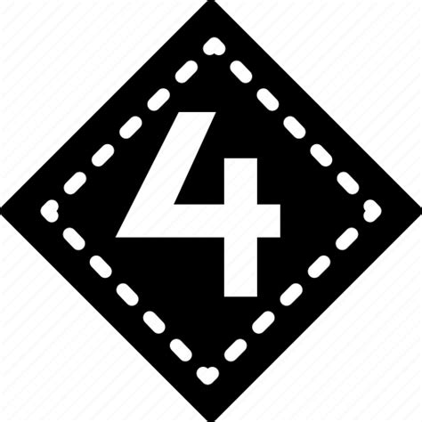four number count math calculation numeric digit icon download