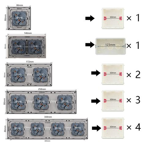 Eu Europe Wall Power Socket Home Plug Socket Elect Grandado
