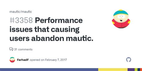 Performance Issues That Causing Users Abandon Mautic · Issue 3358