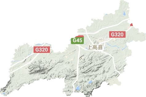 上高县高清卫星地图