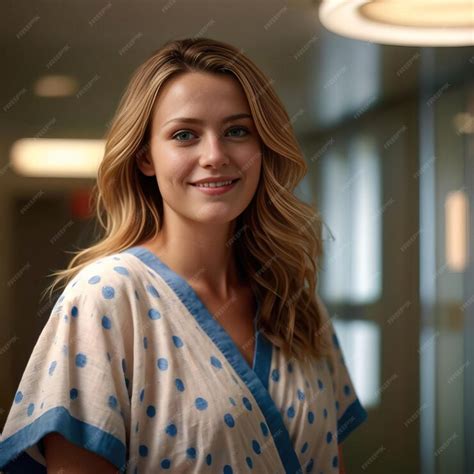 Premium Photo Positive And Hopeful Female Patient In Hospital Wearing