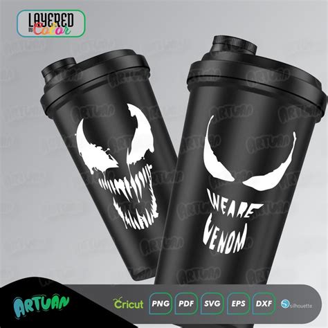 VENOM SVG DXF Pdf Png Eps File Cut Cricut Silhouette High Resolution Instant