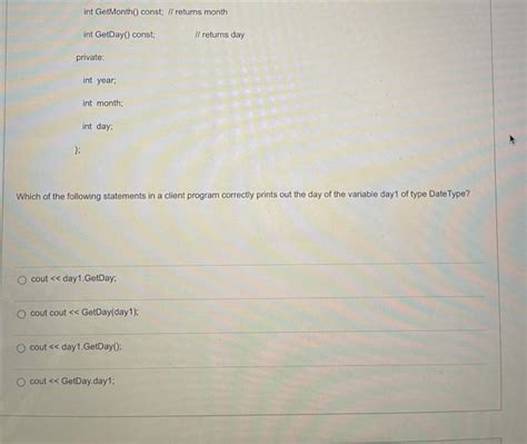 Solved Examine The Following Class Definition Class