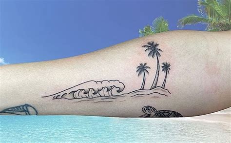 Palm Leaf Tattoo Ideas Photos