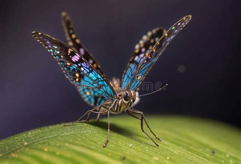 A Hyperdetailed Macro Image Of A Butterfly Taking Up The Entire Screen Its Colors Are Hyper