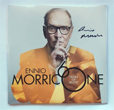 Ennio Morricone Signed Lp 12 33 Giri 60 Years Of Music