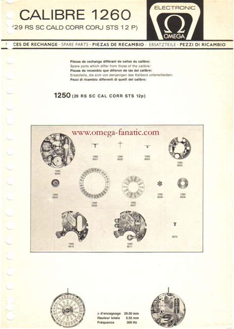 Omega caliber 1250-1260 - Eterna-Fanatic.com