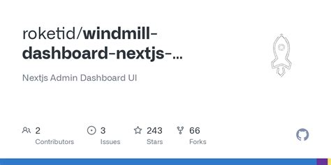 github roketid windmill dashboard nextjs typescript nextjs admin