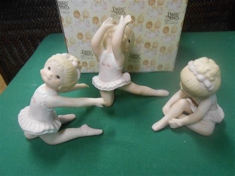 3 Precious Moments Tutu Figurines Etsy