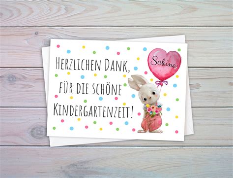 Danke Karte Lehrer Erzieher Personalisiert Abschied Danke Etsy De