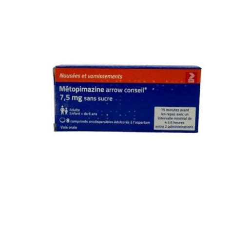 Vogalib Arrow Métopimazine Anti Nausées X8