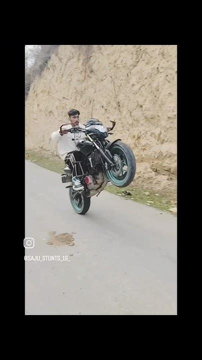 Born Too Shine Wheelie Ns200 Bike Trending Shorts Viral Reels