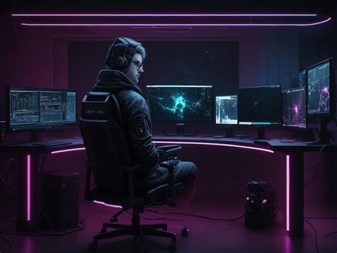 Premium Photo Thief Cyber Ai Hacker On City Cyber Futurehacking And
