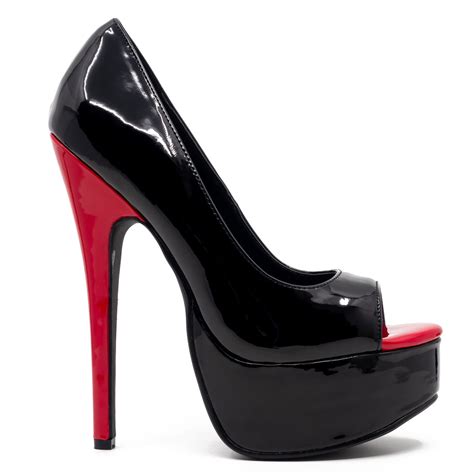Ellie Shoes 652 Bonnie 65 Stiletto Patent Platform Pump Sexyland