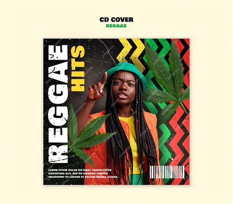 Premium Psd Reggae Cd Cover Template Design