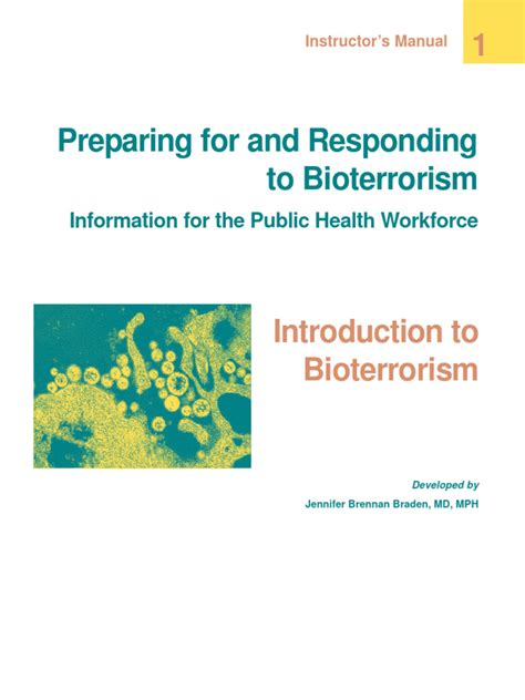 Btpublichealth Introduction Web 1202 Pdf Bioterrorism Biological Warfare
