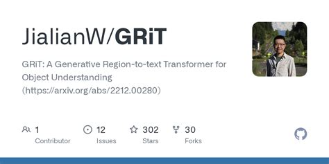 Github Jialianwgrit Grit A Generative Region To Text Transformer