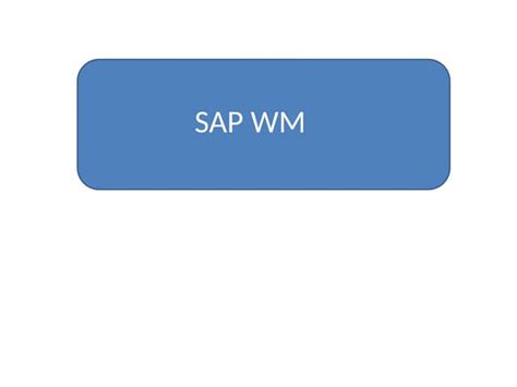 355150291 Wm Pptoverview Of Sap Wm Processpptx