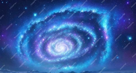 Galaxy Stars A Blue And Purple Galaxy With Stars In The Background