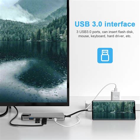 Cry อะแดปเตอร USB c To HDMI Multiport Hub Type c พรอมทชารจ PD สาหรบรถยนต NNzr Shopee