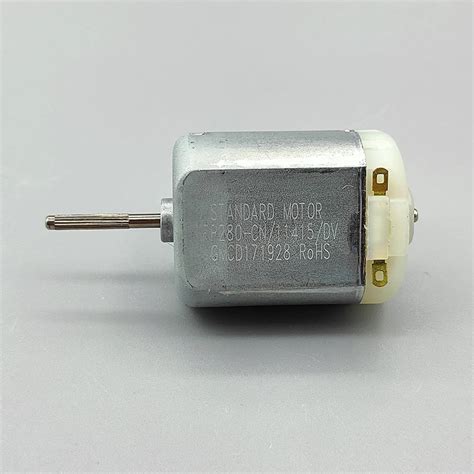 탄소 브러시 널링 샤프트 Diy 스위퍼 엔진 표준 모터 Fp280 Cn11415 미니 24mm 전기 모터 Dc 6v