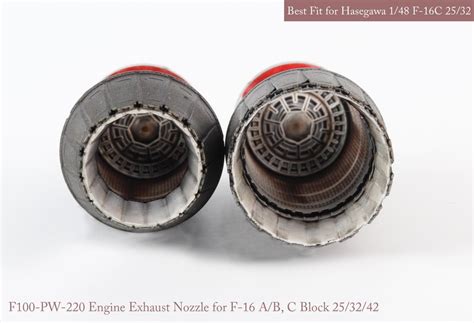 F 16a B F 16c D Block 25 32 42 Pandw Exhaust Nozzle And After Burner Set